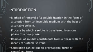 Extraction Methods in Processing Industry | PPTX