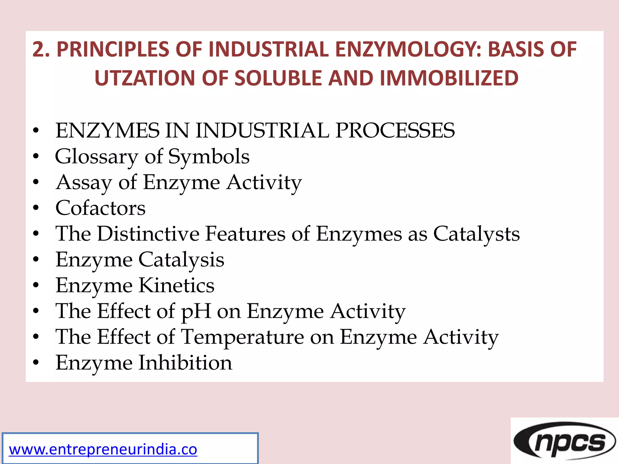 Extraction, Purification and Production of Enzymes (Biotechnology) | PDF