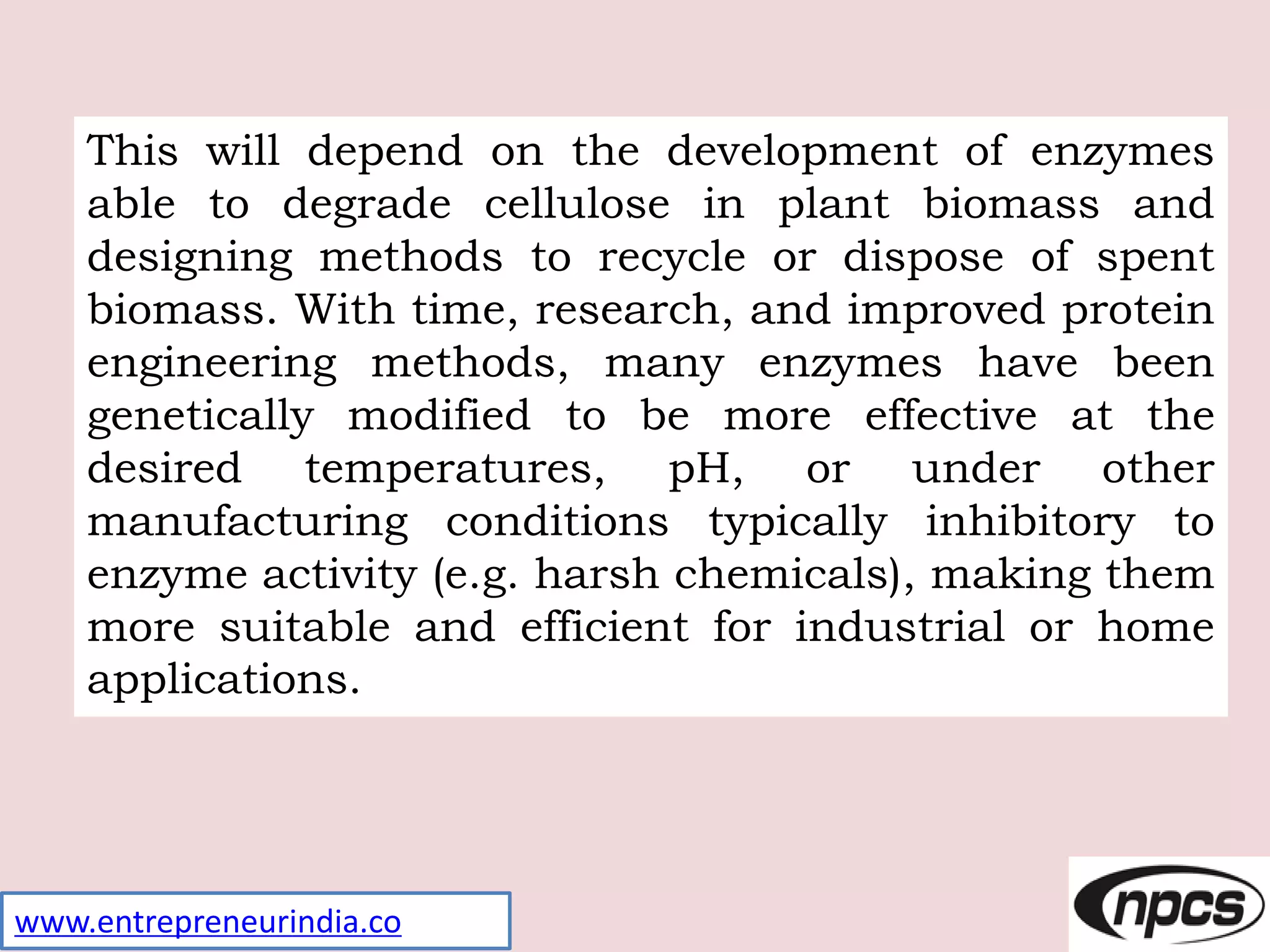 Extraction, Purification and Production of Enzymes (Biotechnology) | PDF