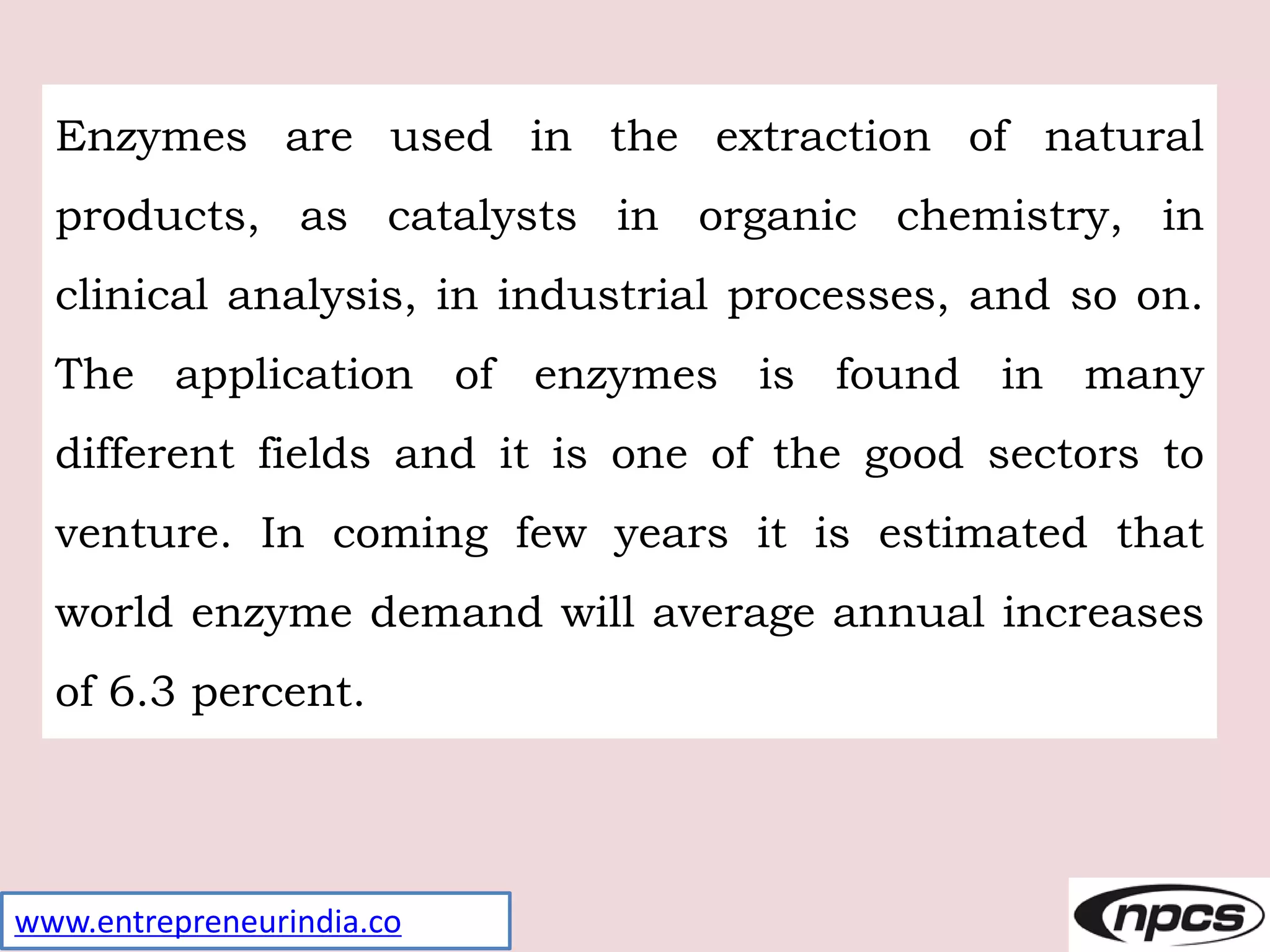 Extraction, Purification and Production of Enzymes (Biotechnology) | PDF