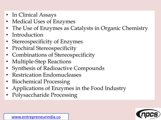 Extraction, Purification and Production of Enzymes (Biotechnology ...