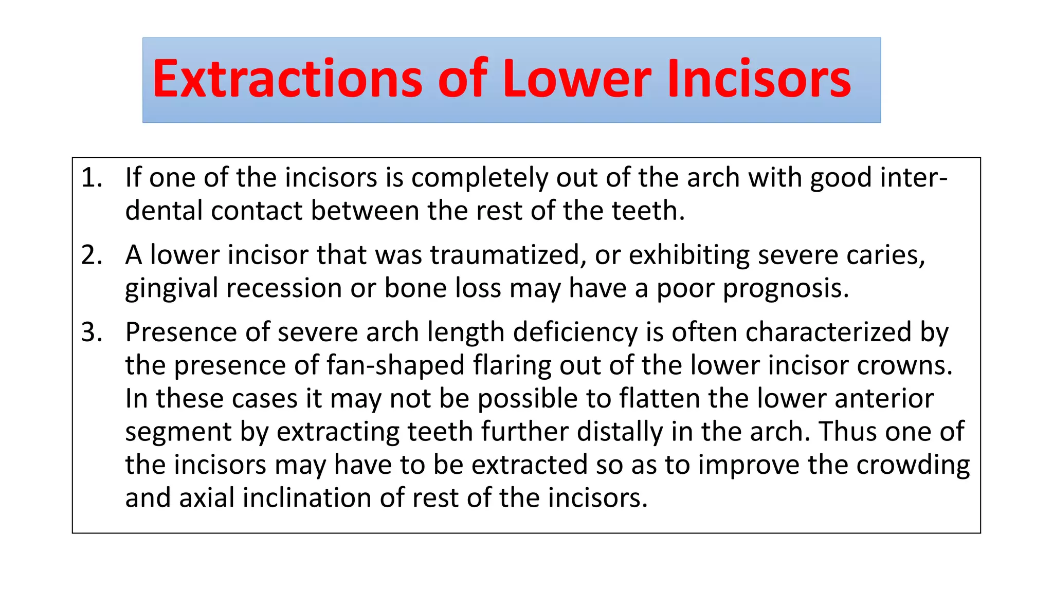 Extractions in orthodontics | PPTX