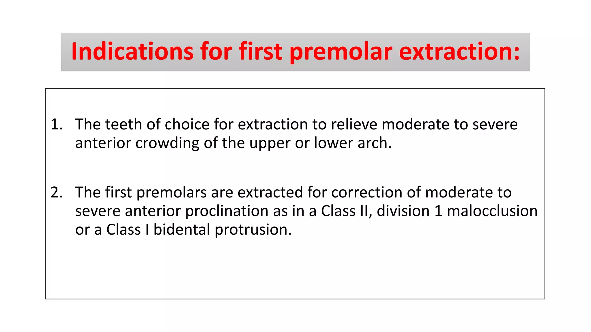 Extractions in orthodontics | PPTX