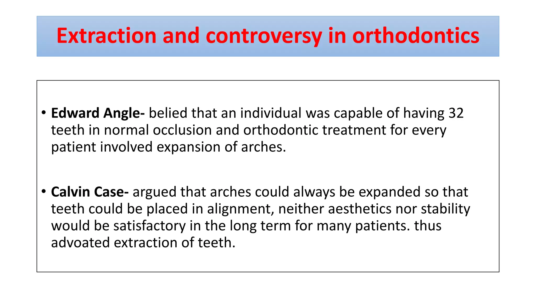 Extractions in orthodontics | PPTX