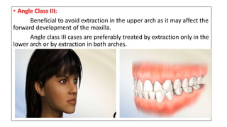 Extractions in orthodontics | PPTX