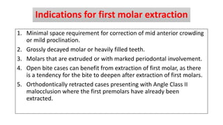 Extractions in orthodontics | PPTX