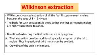 Extractions in orthodontics | PPTX