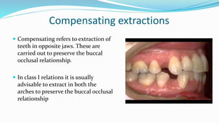 extractions in the field of orthodontics | PPTX