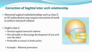 extractions in the field of orthodontics | PPTX