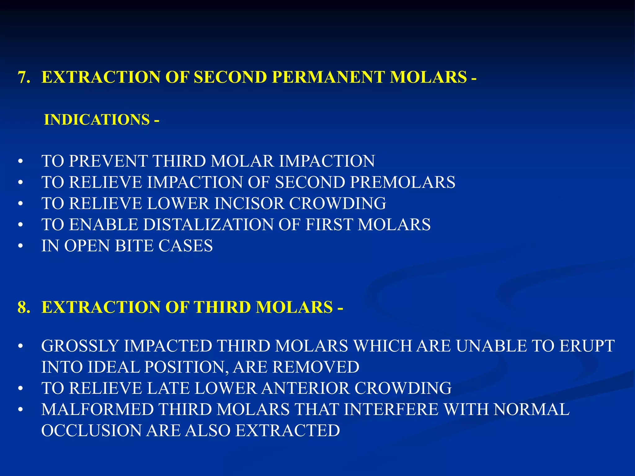 Extractions in orthodontics | PPT