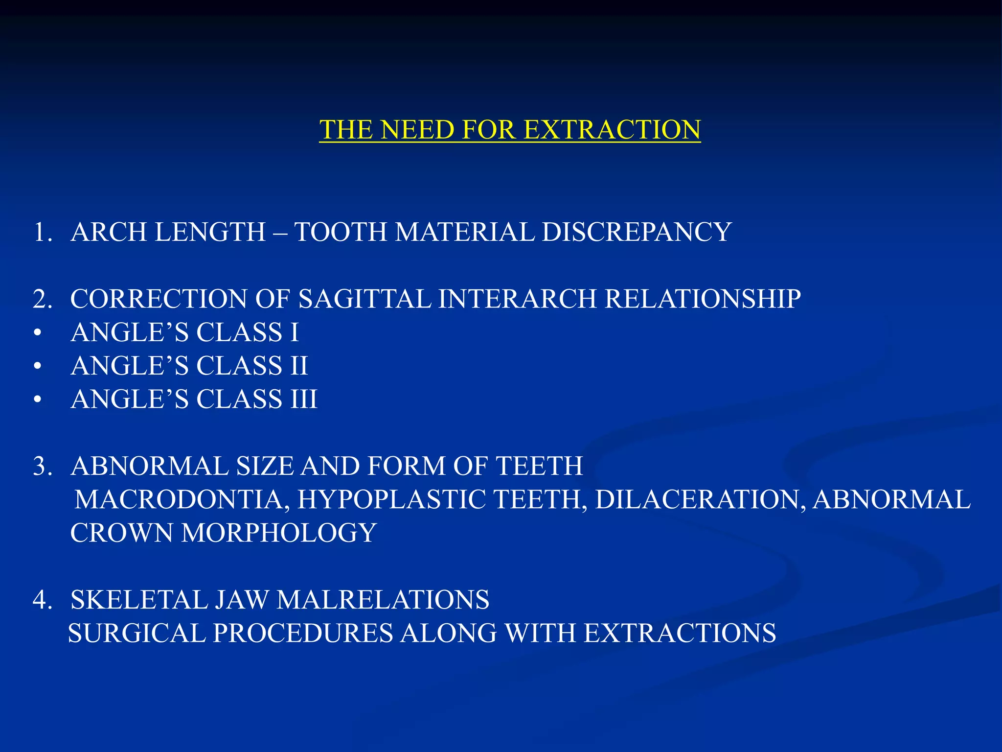 Extractions in orthodontics | PPT