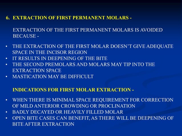 Extractions in orthodontics | PPT