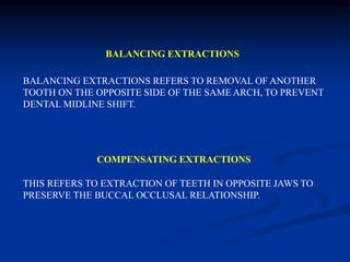 Extractions in orthodontics | PPT