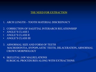 Extractions in orthodontics | PPT