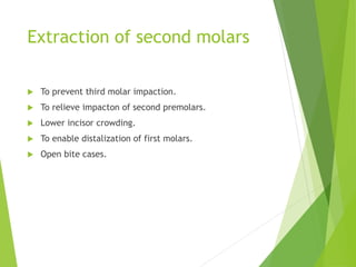 Extractions in orthodontics | PPT