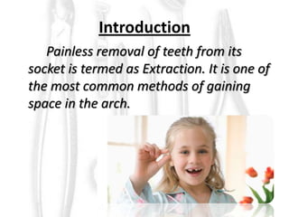 Extractions in orthodontics ug | PPTX