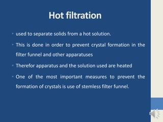 Extraction techniques(cell fraction filtration distellation soxhlet ...