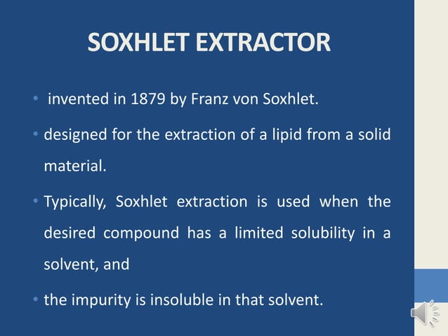 Extraction Techniquescell Fraction Filtration Distellation Soxhlet