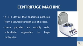 Extraction techniques(cetrifugation) | PPTX