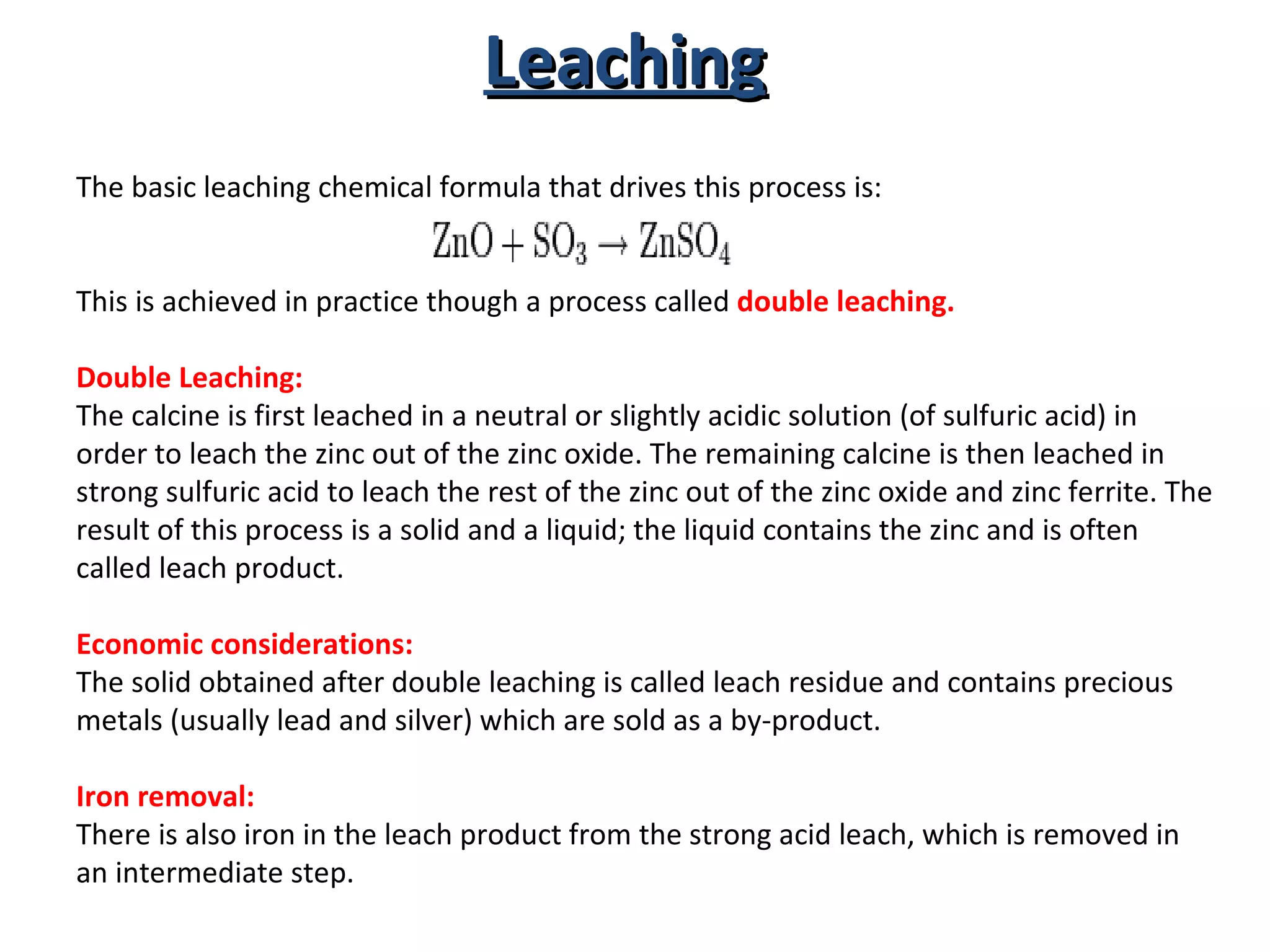 Extractive Metallurgy Project | PPT