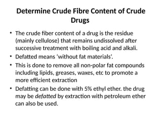 Extractive Values as part of standardization of crude drugs.pptx