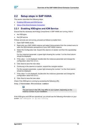 SAP HANA direct extractor:Data acquisition | PDF