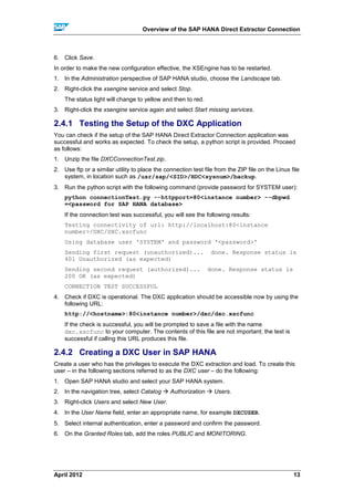 SAP HANA direct extractor:Data acquisition | PDF