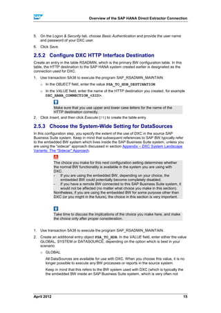 SAP HANA direct extractor:Data acquisition | PDF