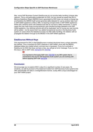 SAP HANA direct extractor:Data acquisition | PDF