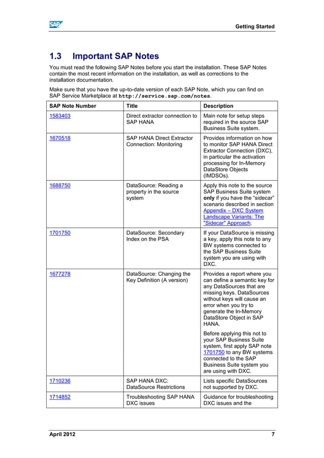 SAP HANA direct extractor:Data acquisition | PDF