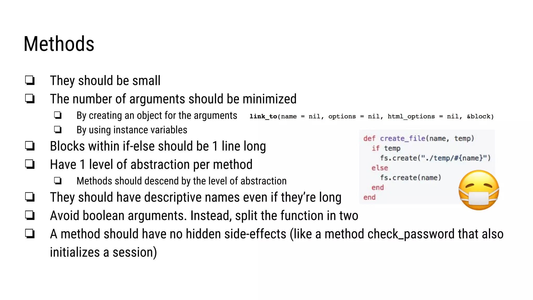 Extracts from "Clean Code" | PPT