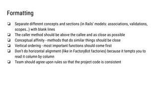 Extracts from "Clean Code" | PPT