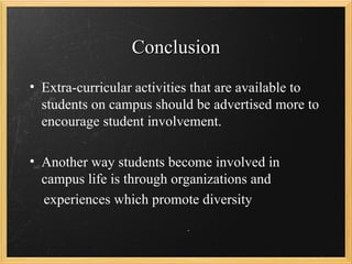 Increasing Student Involvement In Extra-curricular activities | PPT