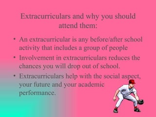 Extracurricular powerpoint | PPT