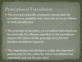 Extradition ppt | PPT