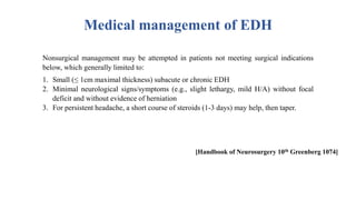Extradural hemorrhage by Momen | PPTX