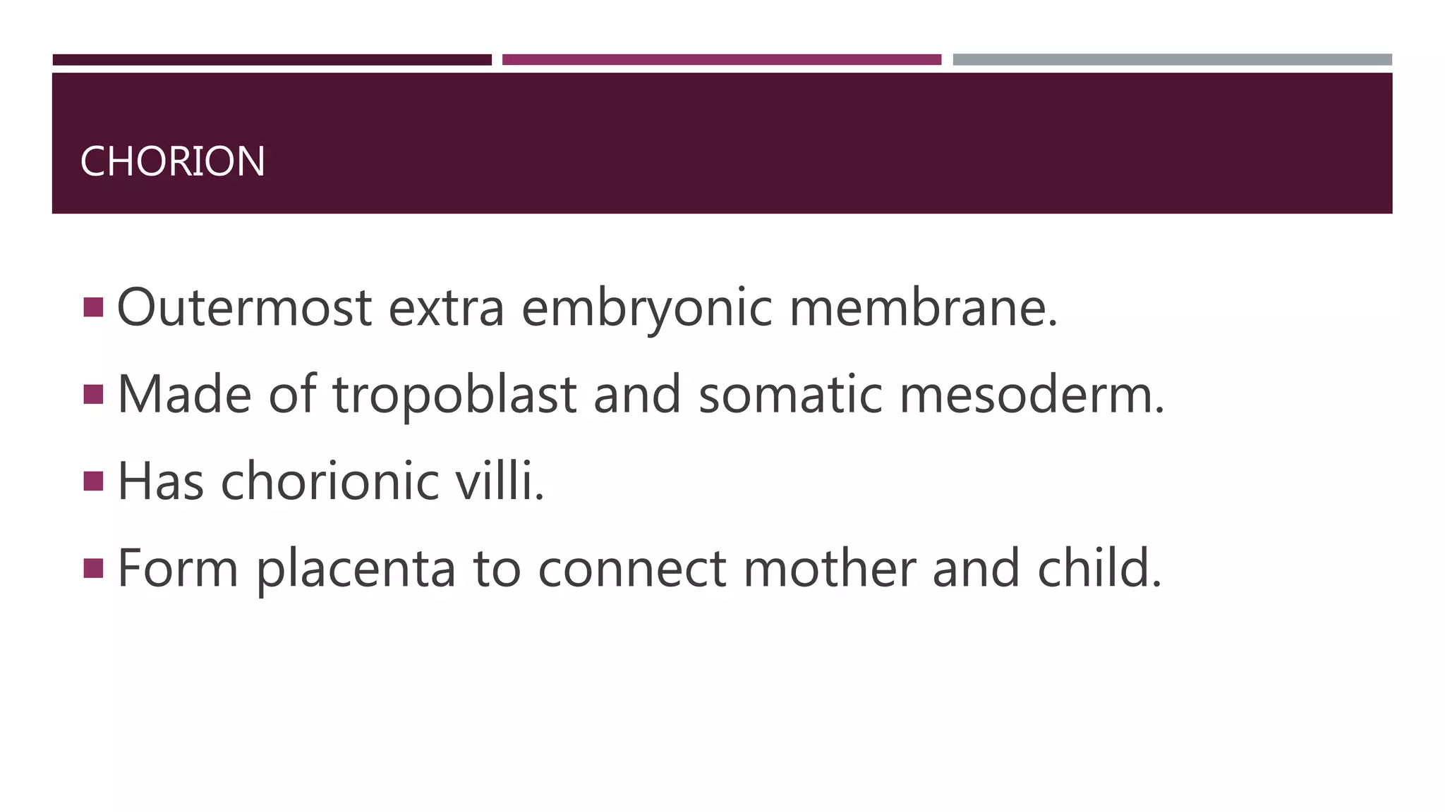 Extra embryonic membrane | PPTX