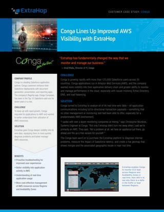 Conga case study: Application visibility in AWS with ExtraHop | PDF