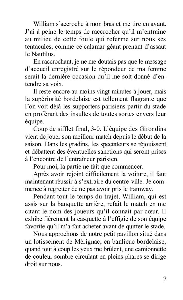 EXTRAIT du roman « Sans raison » de Mehdy Brunet