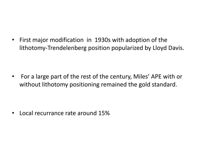 Extralevator abdominoperineal resection(elape) | PPTX