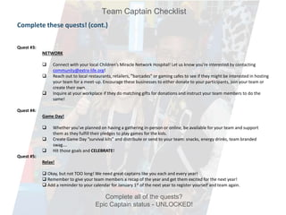 Extra life Team Captain | PPT