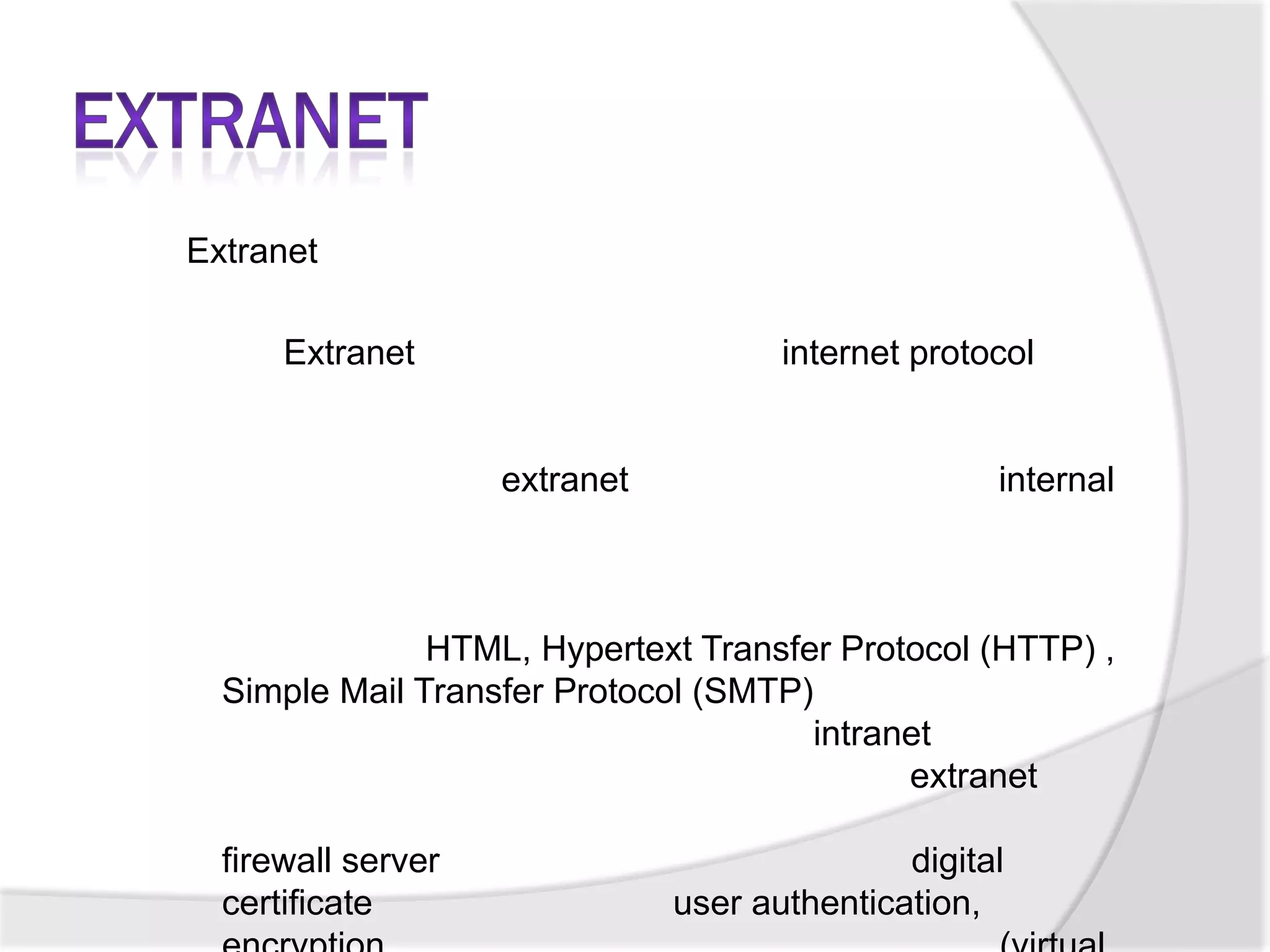 Extranet | PPTX