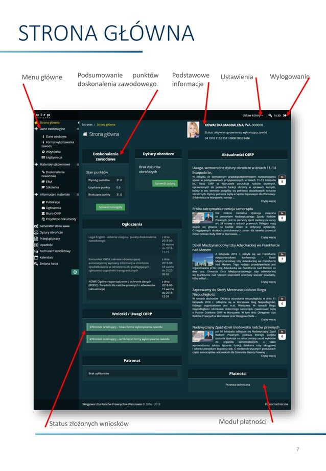 Nowy EXTRANET OIRP w Warszawie - przewodnik | PDF Nowy EXTRANET OIRP w Warszawie - przewodnik | PDF