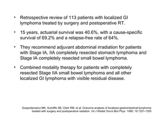 Radiotherapy in Extra Nodal Lymphomas | PPT