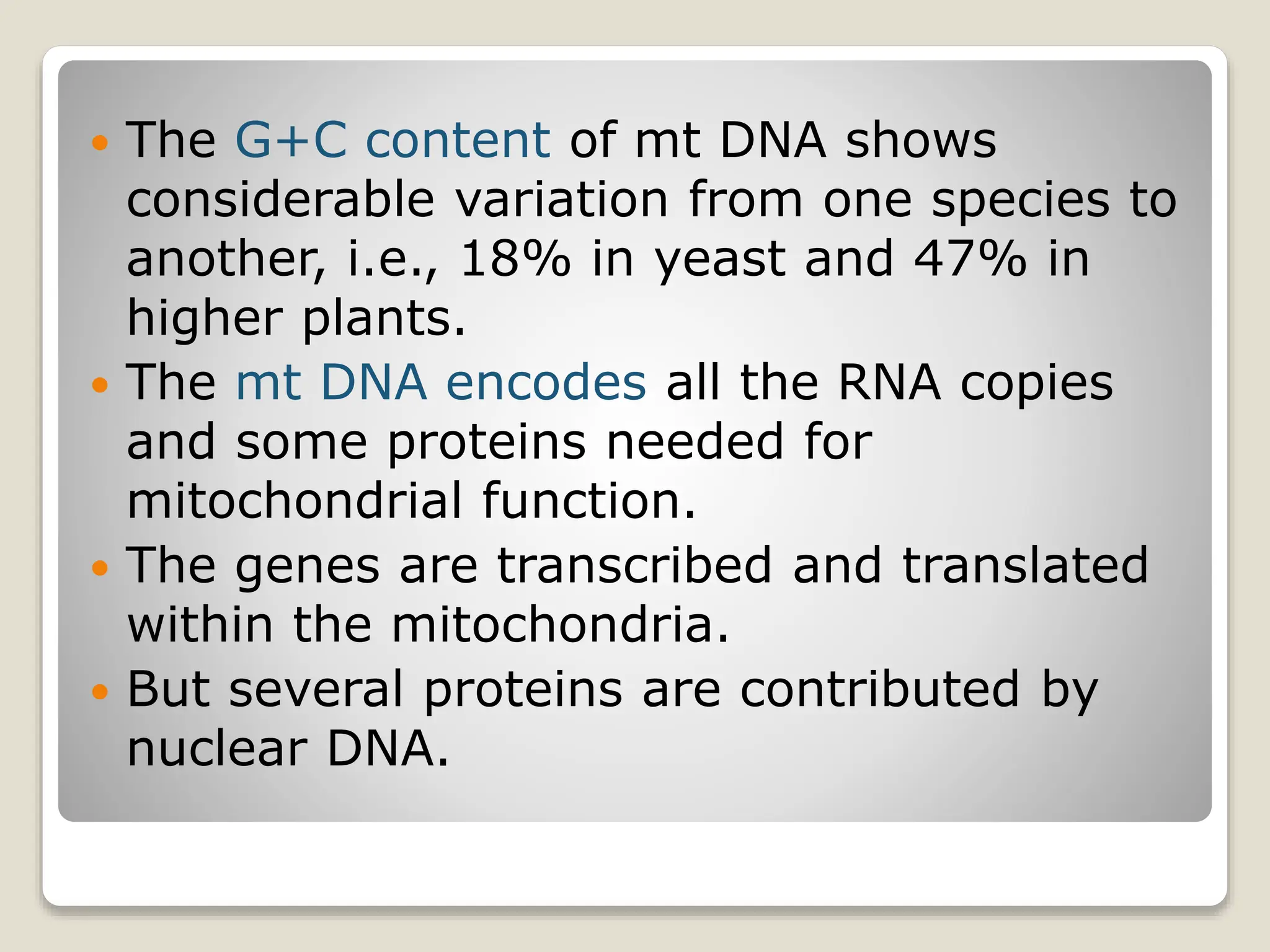 Extra nuclear genome.power point presentation | PPTX