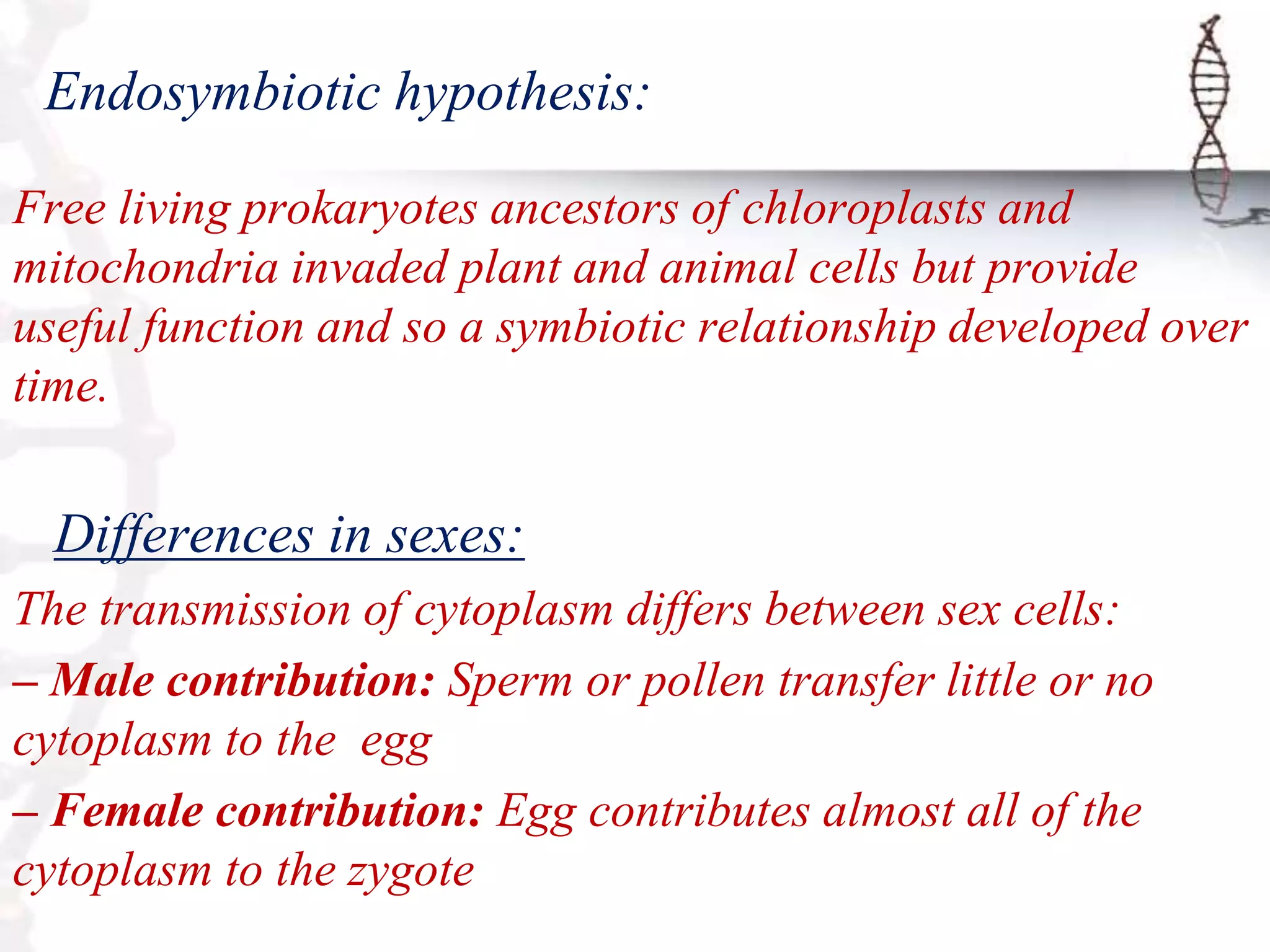Extra nuclear inheritance | PPTX