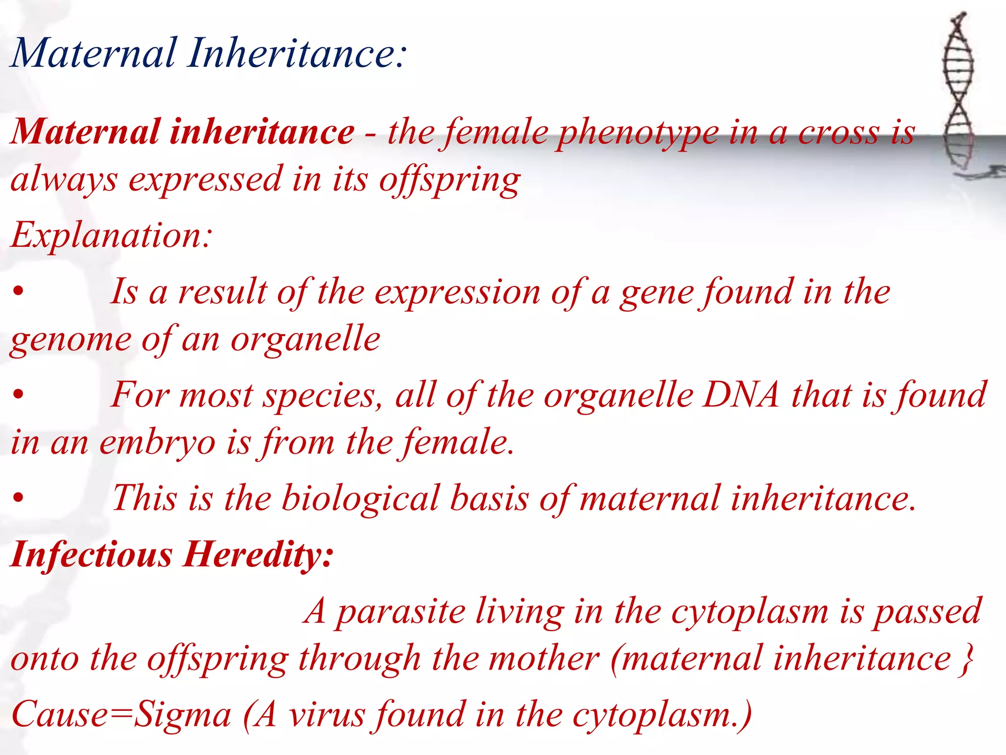 Extra nuclear inheritance | PPTX