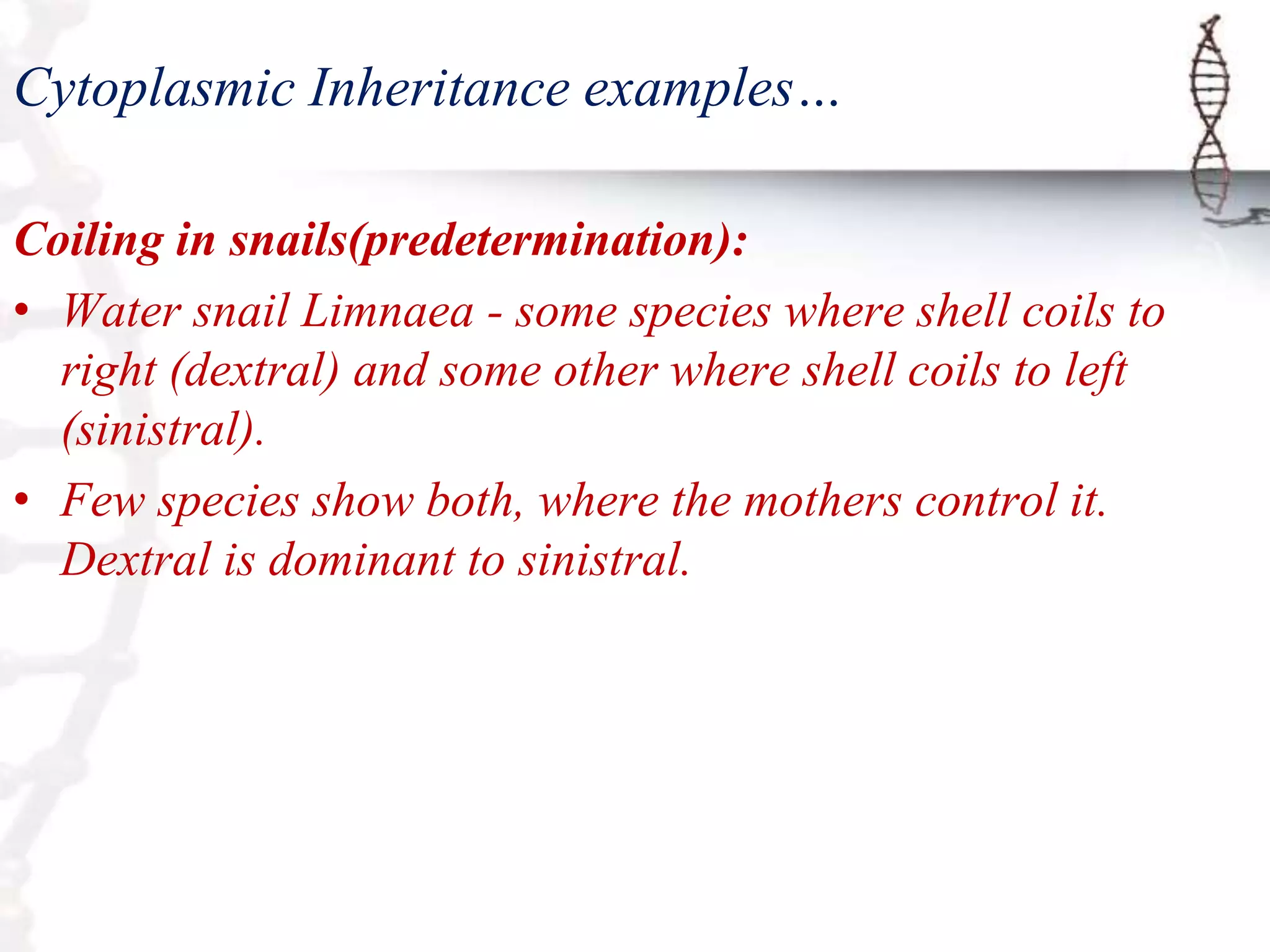 Extra nuclear inheritance | PPTX