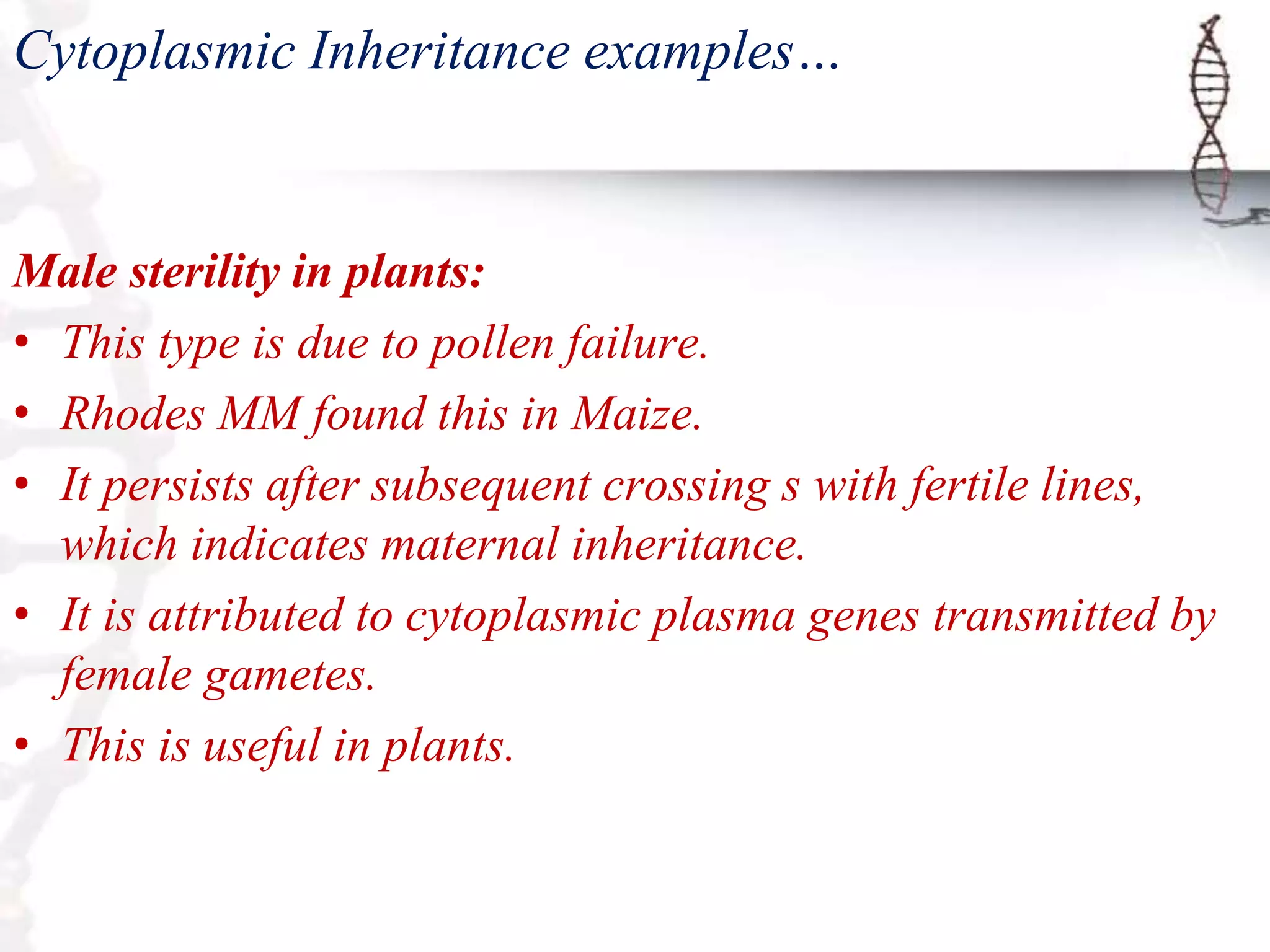 Extra nuclear inheritance | PPTX