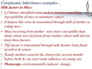 Extra nuclear inheritance | PPTX